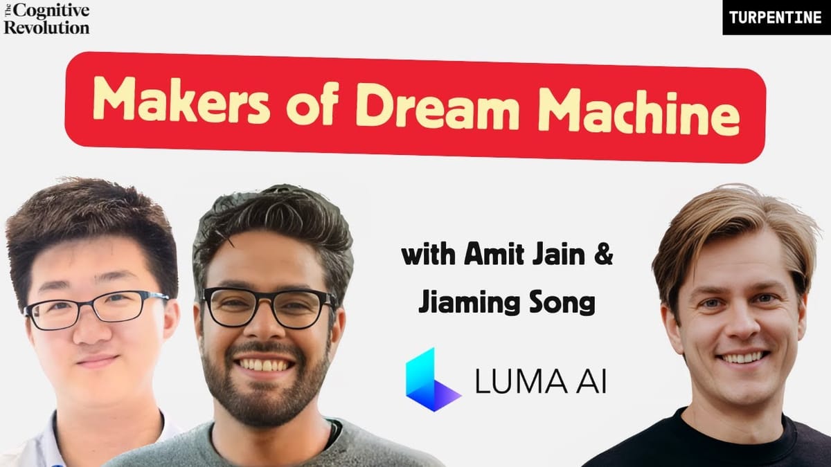 Luma Labs' Diffusion Revolution: from Dream Machine to Multimodal Worldsim - Amit Jain, Jiaming Song